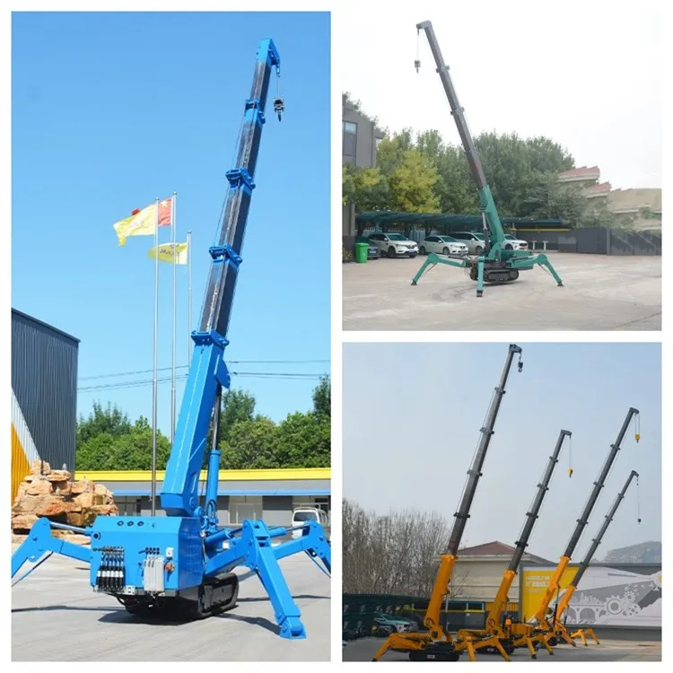 Mini Spider Crane Crawler Crane With Hydraulic Telescopic Outrigger ...