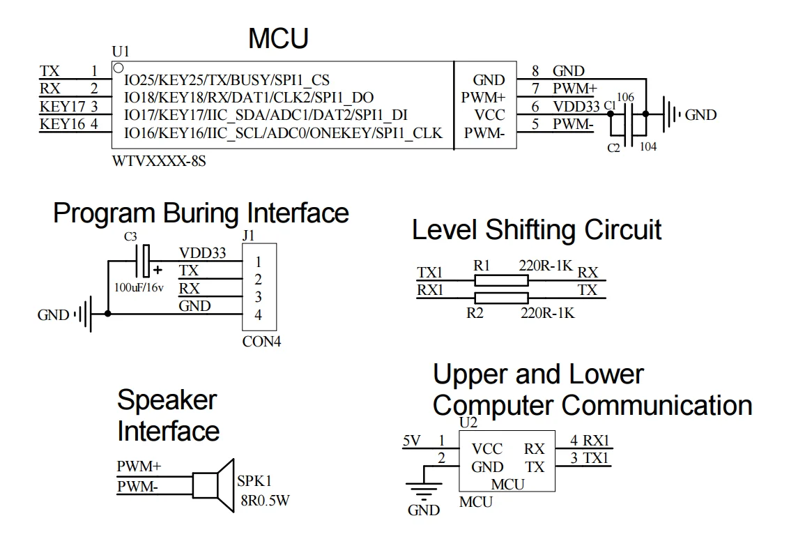 Programmable Sound Chip - 16bit DAC Output Voice IC 380S