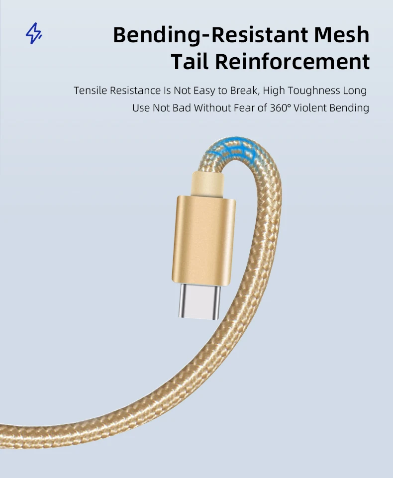 Cabos Usb To Type C Micro Kabel Data Line 3a Fast Charging Cable ...
