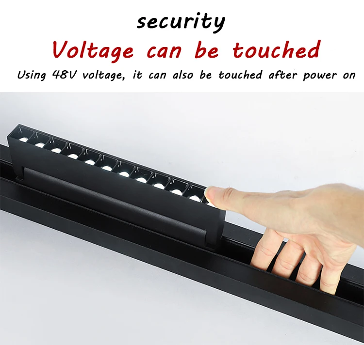 Linear Folded Rotating Adjustable LED 20 48V Track Light