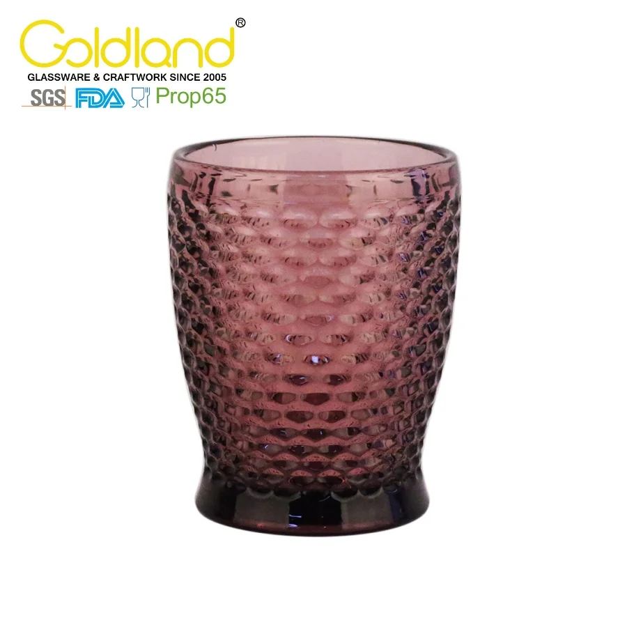 Colored Glass Cups Custom Pineapple Shape Design Glass Tumbler Vintage ...