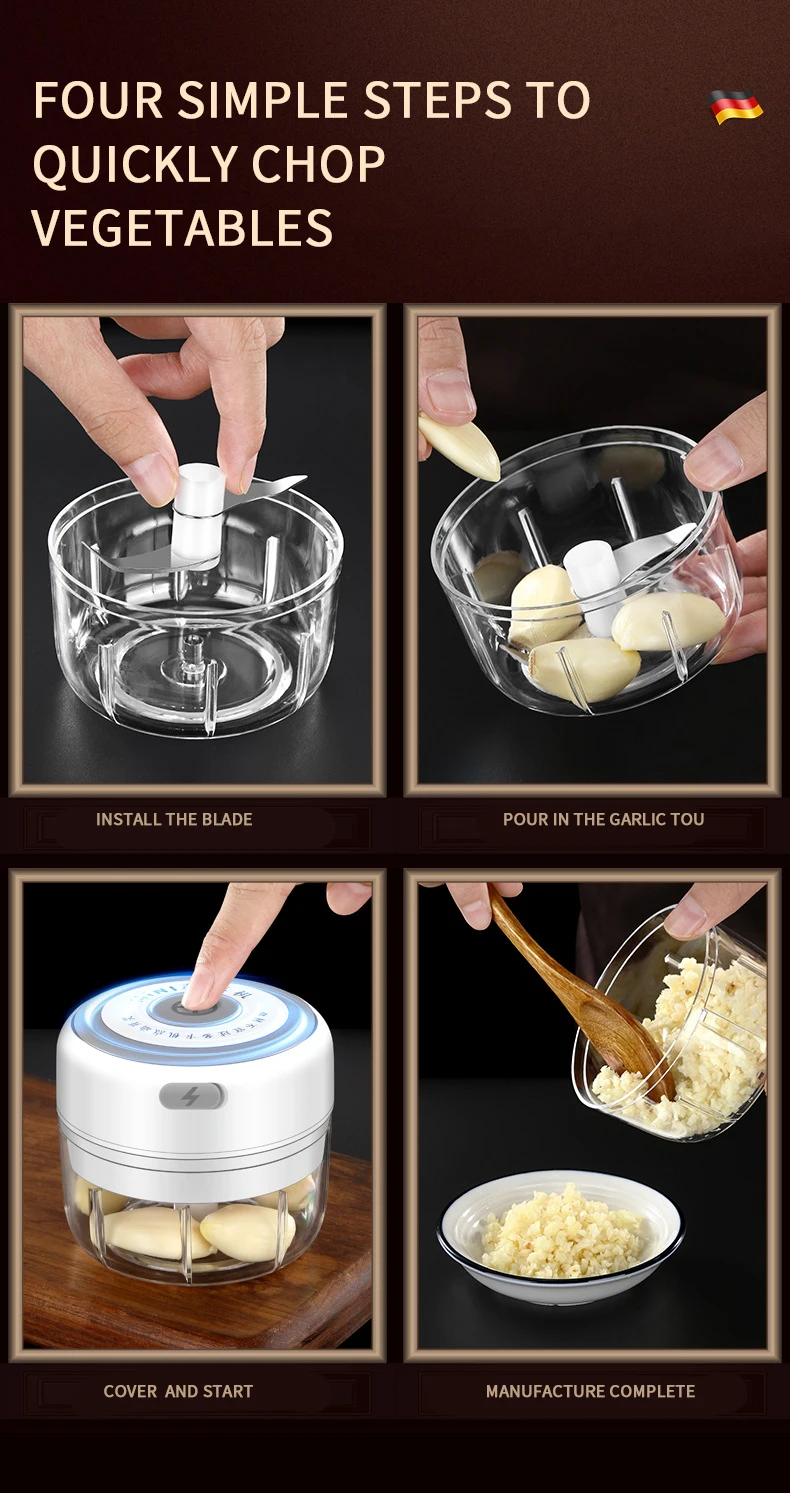 Custom Kitchen Gadgets Fruit,Vegetable Tools Garlic Cutter Chili ...