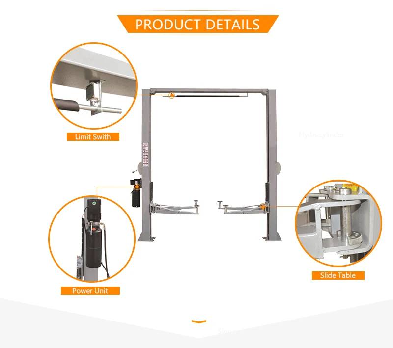 Heavy Duty 5 Tons Two Post Car Lift Of Manual Car Lift Type From China ...