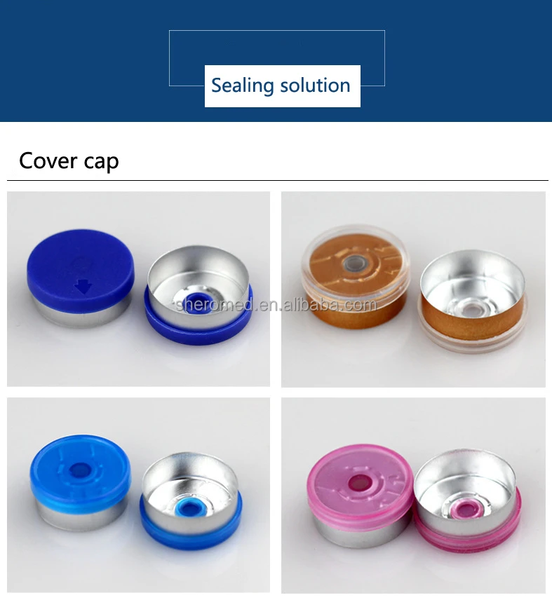 Butyl Rubber Stopper For Medical Or Cosmetic Glass Bottle Tube Clamp ...