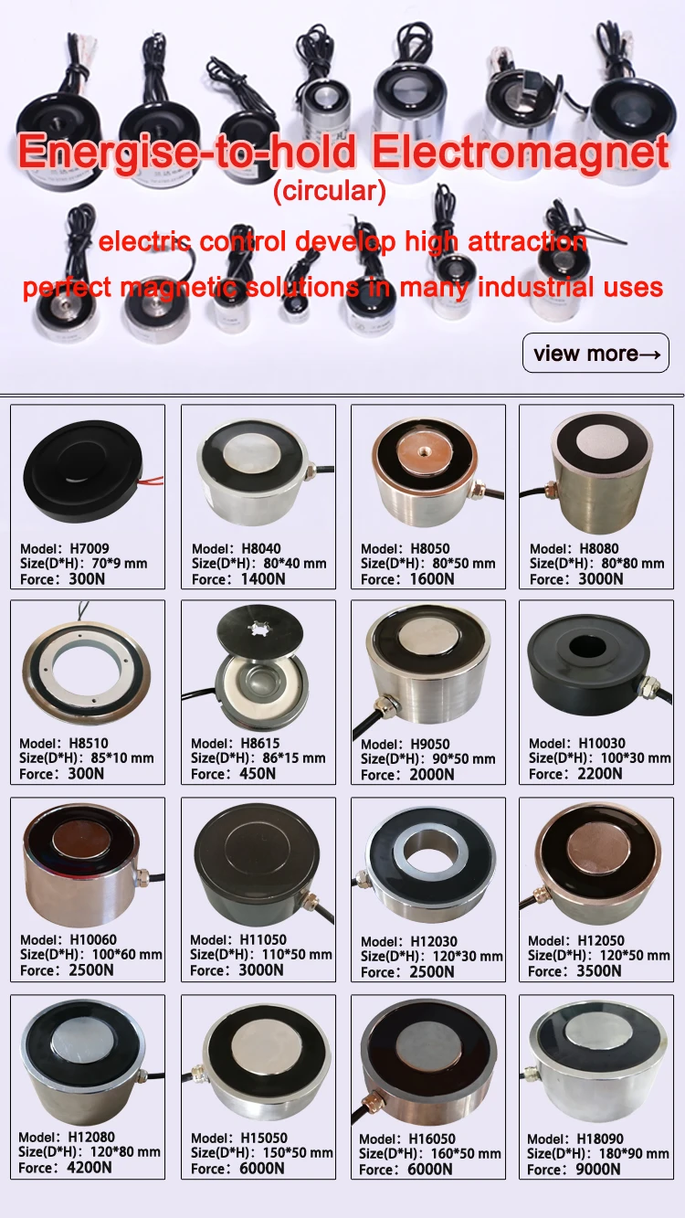 Small Size Sucking Electromagnet - 12v 24v DC Holding Magnet