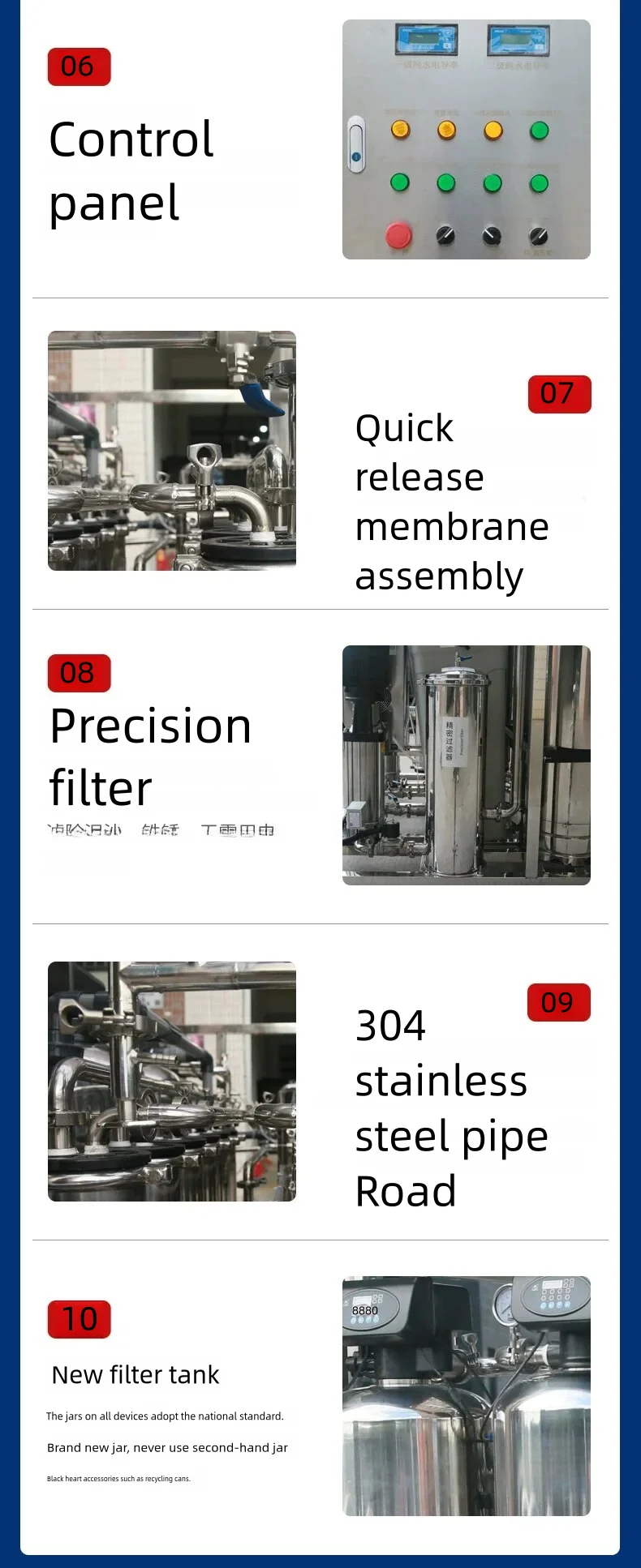 500LPH/1000lph/2000lph/3000lph Ro Water Plant Machine Automatic Reverse ...