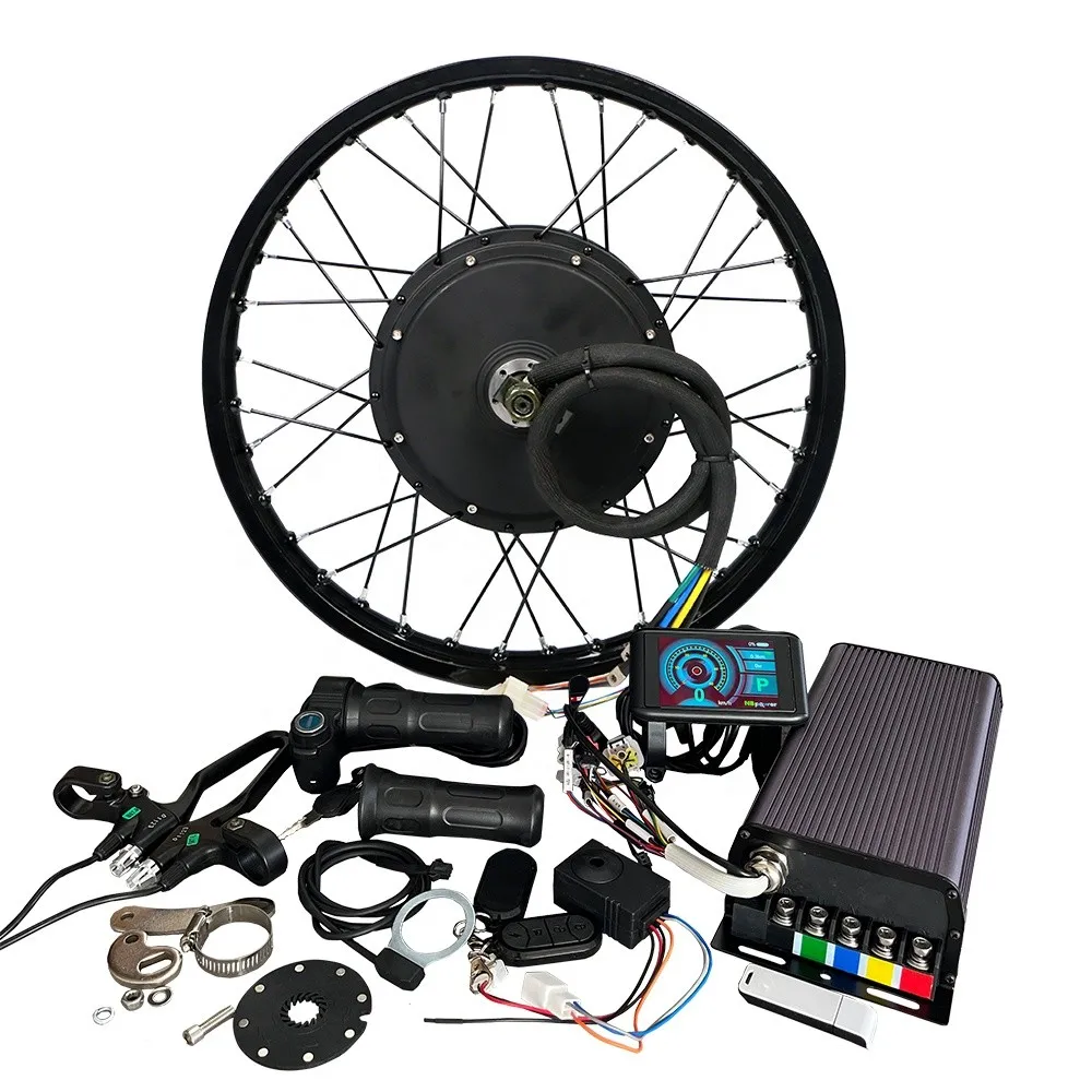 110km/h High Speed Electric Bike Conversion Kit 72v 5000w Electric Motorcycle Qs 205 V3 Hub ...