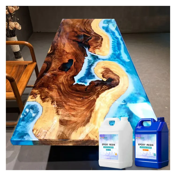 Epoxy Resin Set 2:1 for Wood Art & DIY Crafts - Clear & Durable