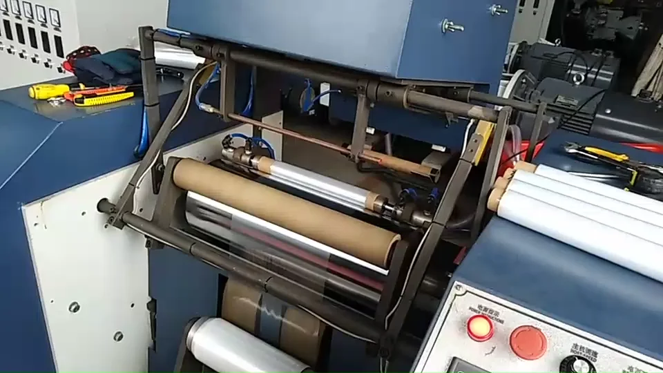 [jt-fc500]manual Stretch Pe Plastic Film Slitting And Rewinding Machine ...