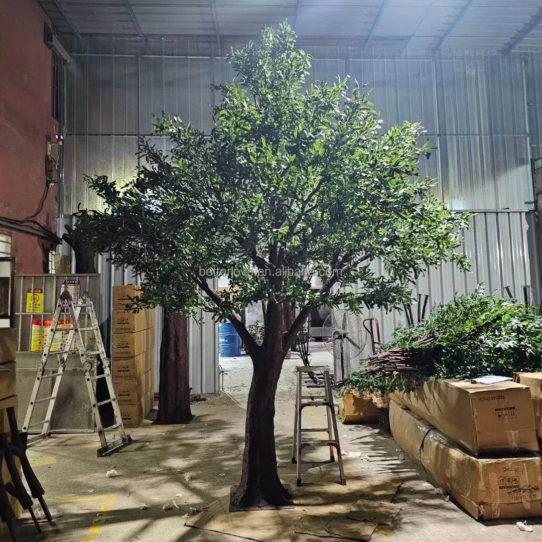 Big Faux Olive Tree Large Green Big Evergreen Faux Indoor 3 Meter 10ft ...