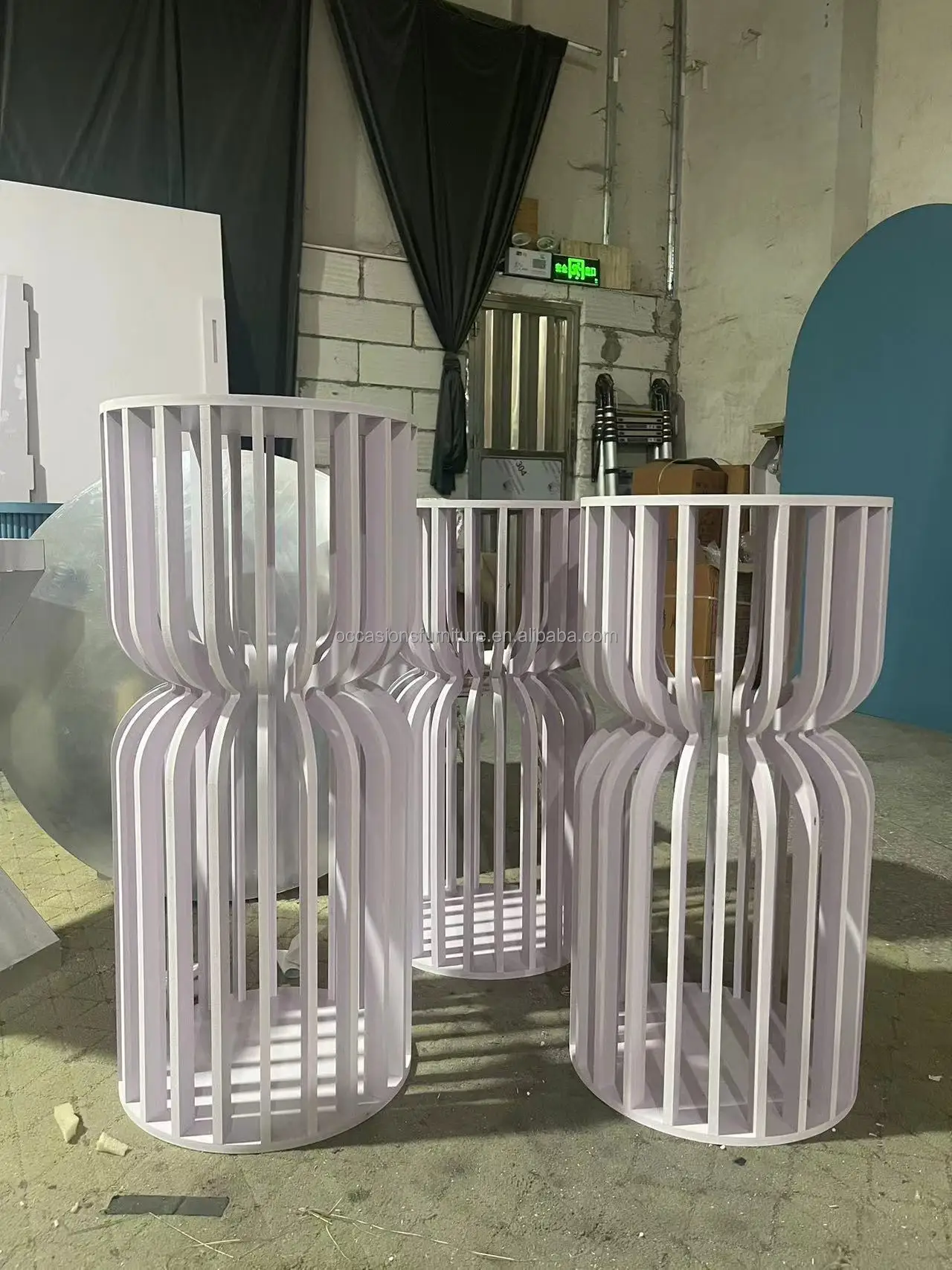 White PVC Stand for Baby Shower Party - Modern & Stylish