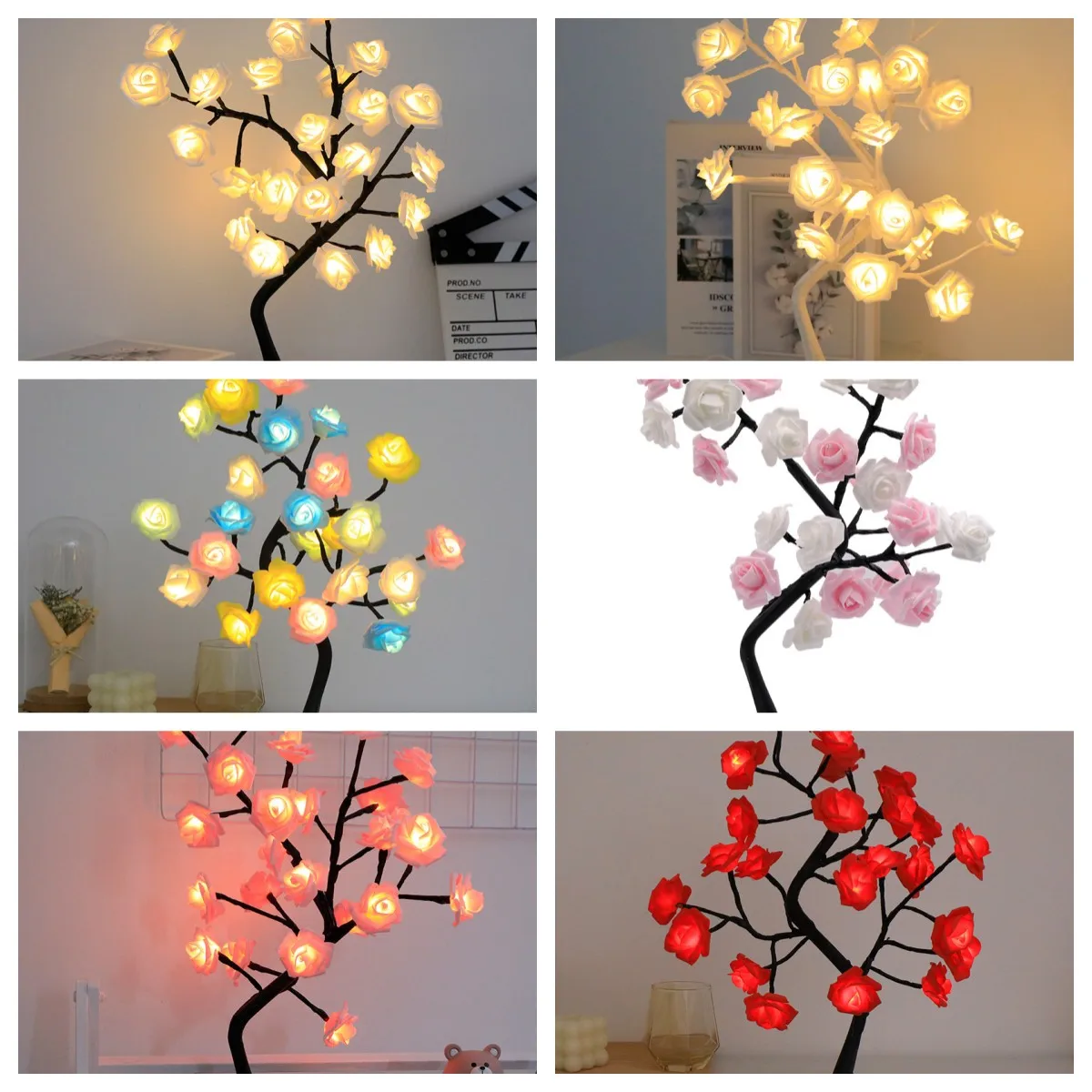 Genuine Led Tree Branch Light Lighted Outdoor Mini Christmas With Birch ...