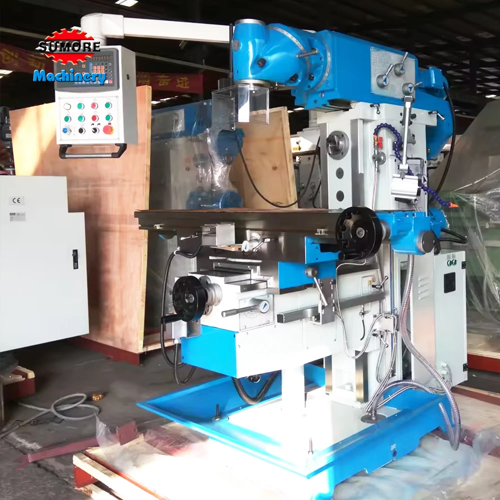 High Precision Manual Metal Mills Universal Rotary Head Milling Machine ...