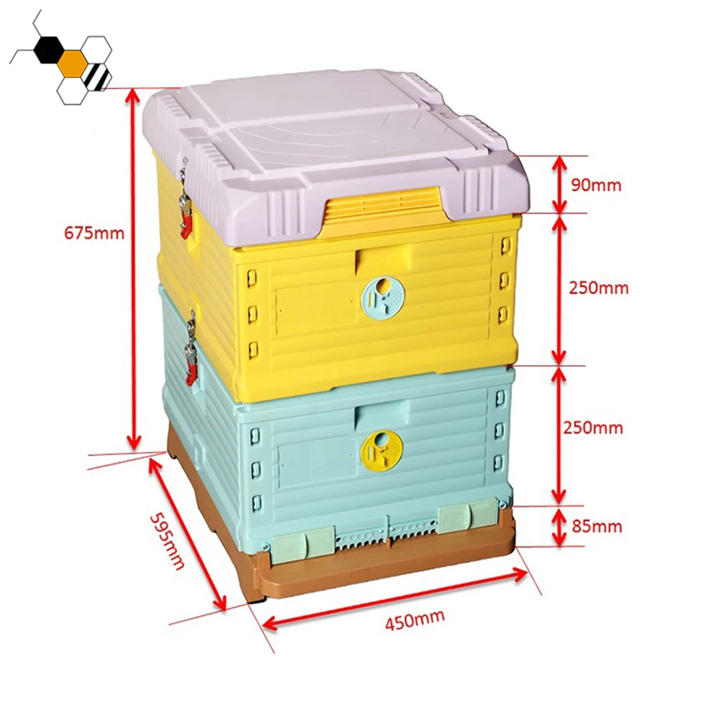 Wholesale 3 Layers Plastic Langstroth Beehive Thermo Box of Polystyrene ...