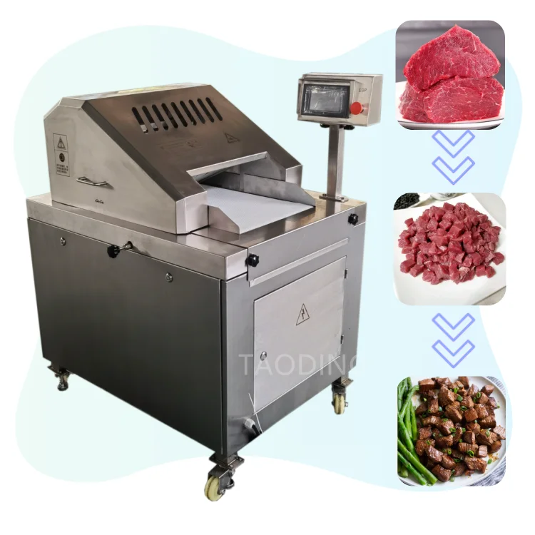 leon popular meat dicing machine cube cutter 400kg meat cube cutting ...