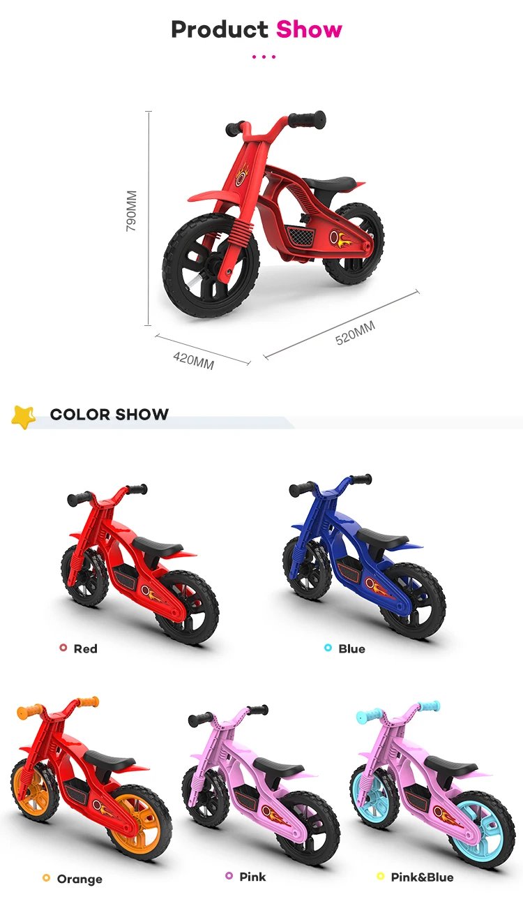 Kids Balance Bike - Adjustable Height, Fun & Safe Ride