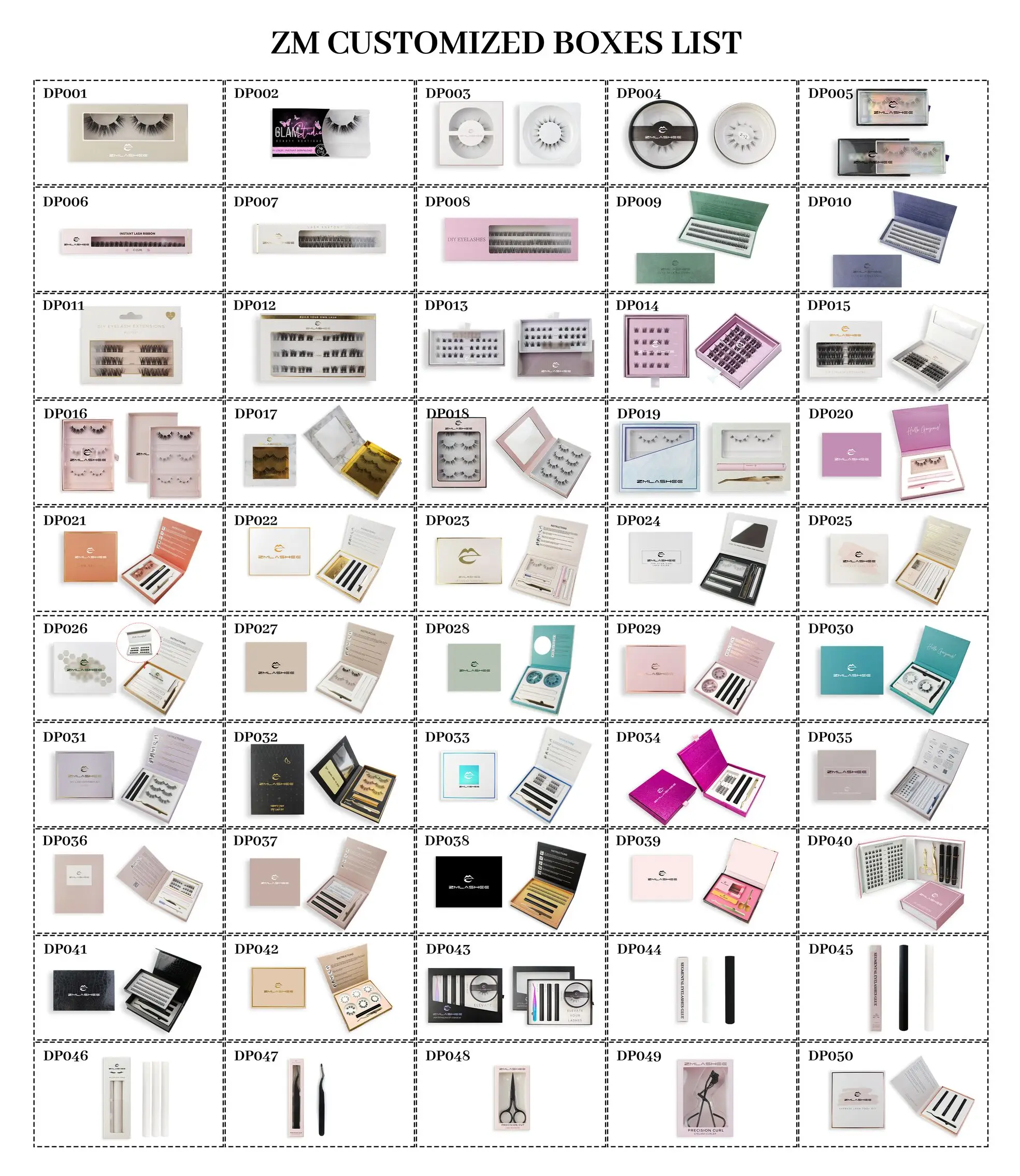 Home Salon Press on Nails and Lashes Sets Mink Diy Lashes Extension Kit ...