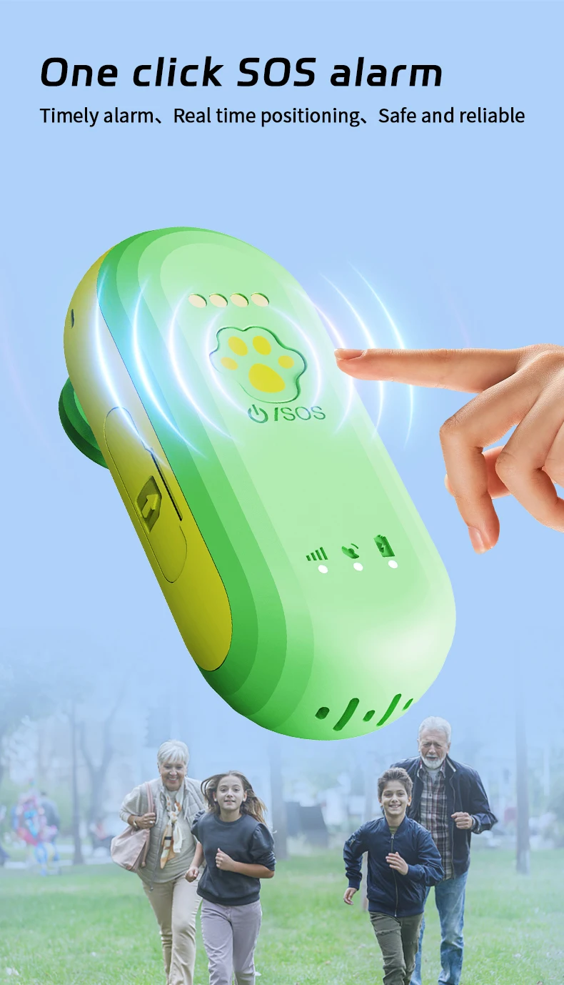 4GRealtime GPS Tracker for Children and Elderly with SOS Button and ...
