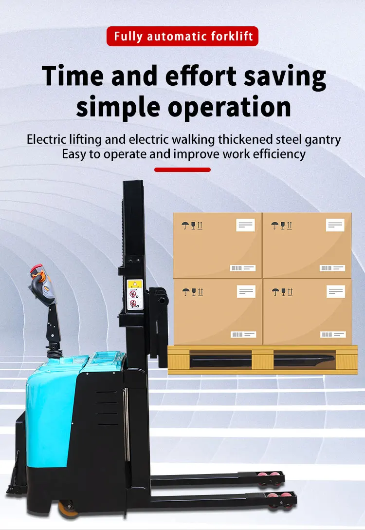 Lifting Electric Stackers Pallet Stacker Walking Type Electric Stacking ...