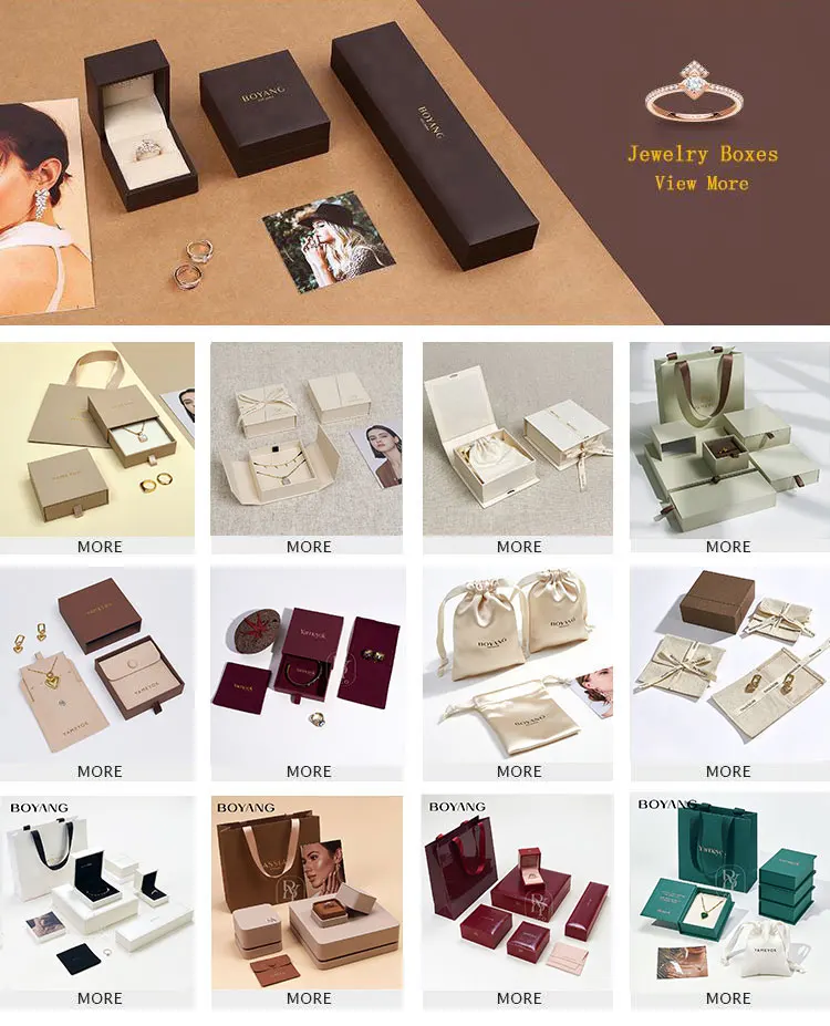 Boyang Custom Logo Biodegradable Organic Jewelry Packaging