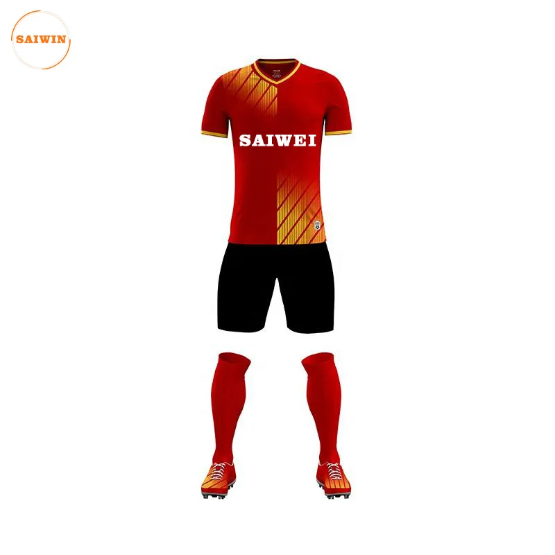 Custom Football Training Uniform Set Sublimation Soccer Jersey Soccer ...