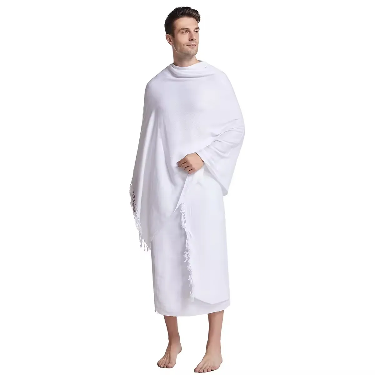 Ihram Hajj 100% cotton Towel Adult Size Cloth Umrah Hajj Towel Clothes ...