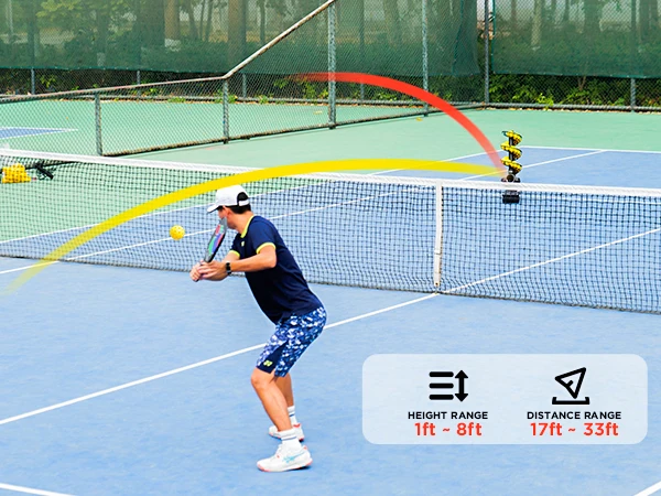 3802PBH Pickleball Machine, Adjustable Speed & Angles, Pickleball ...