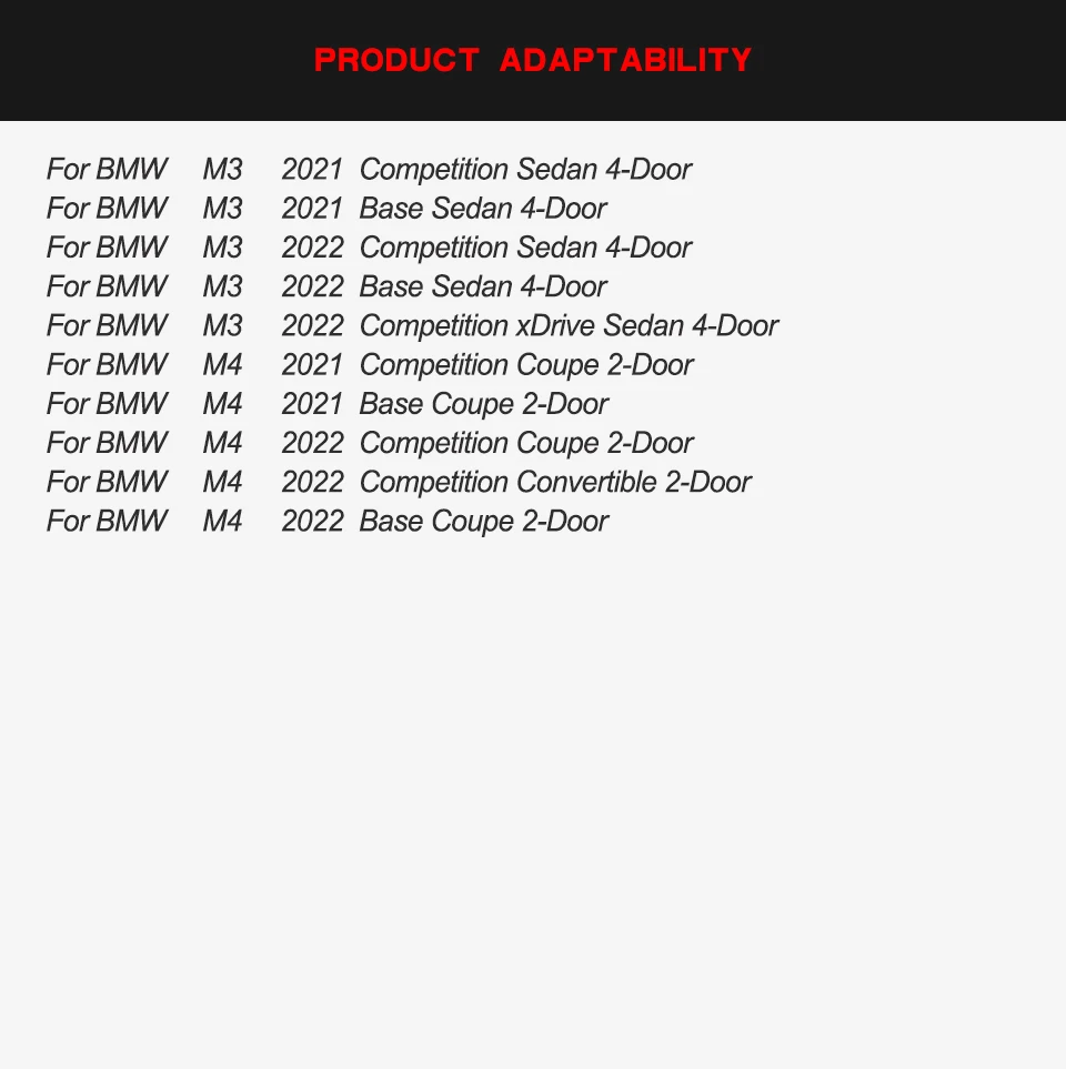 Dry Carbon Fiber G80 G82 G83 Front Bumper for BMW M3/M4