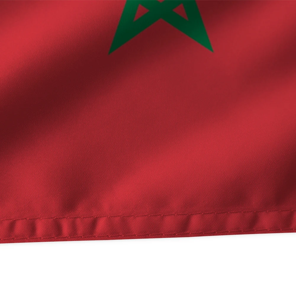 Flagnshow 100% Polyester Morocco Flag - Digital Printing