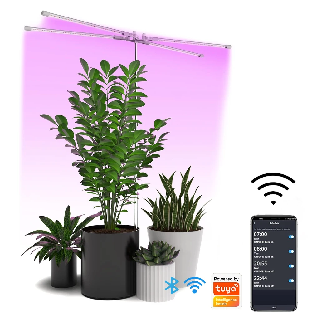 Smart App Control Led Plant Growth Light 72 Led5000k Full Spectrum ...