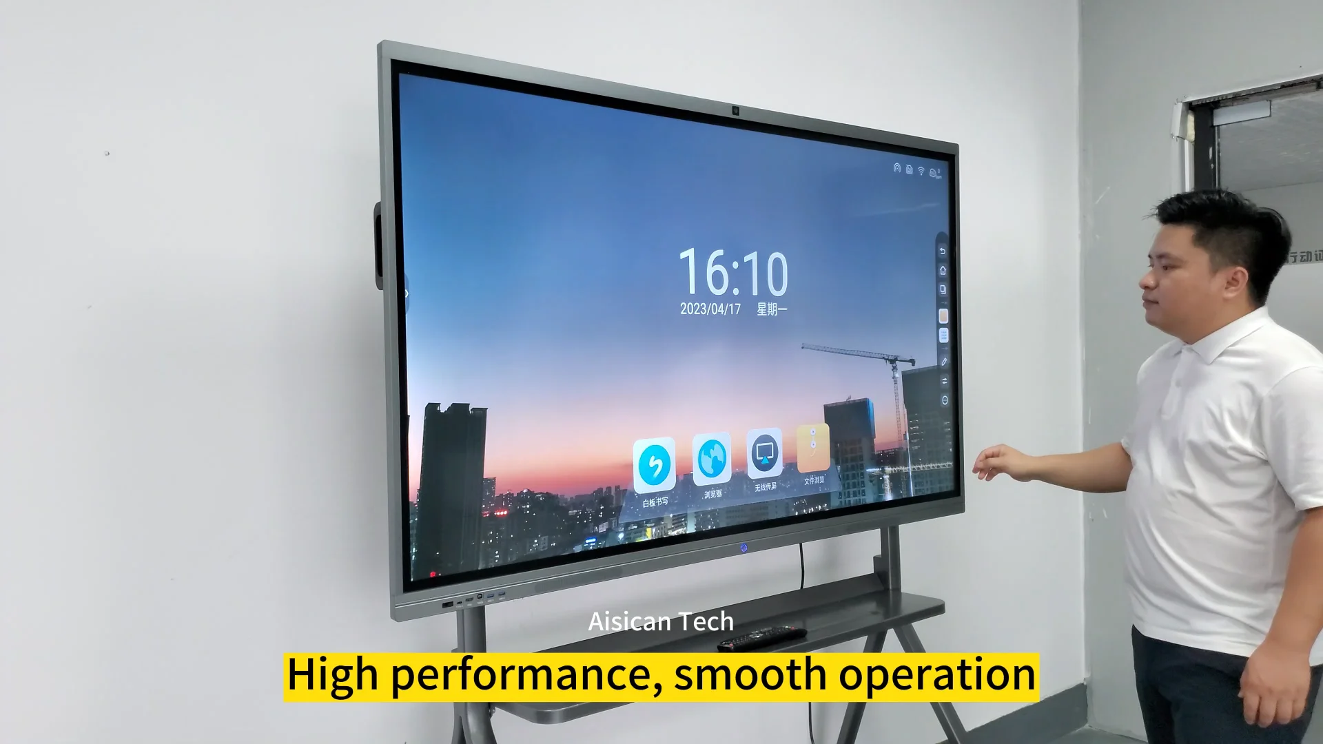 75 Inch Smart Interactive Tv Smooth Touch Screen Whiteboard Display For ...