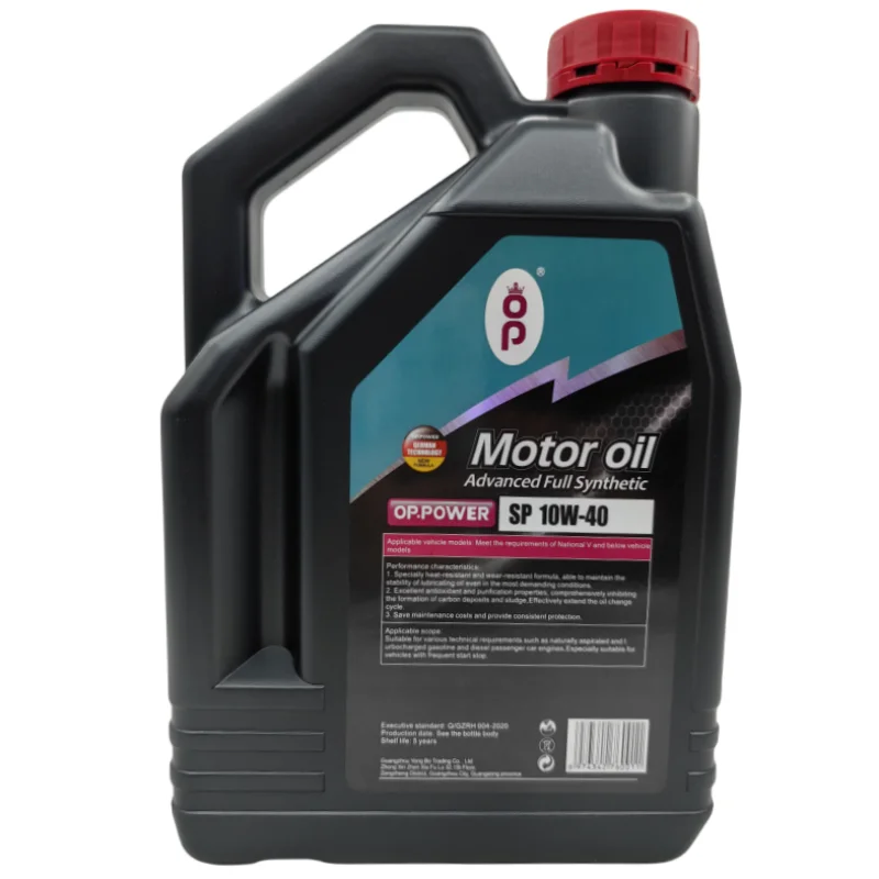 Sp Synthetic Gasoline Engine Lubricating Oil 10w-40 Four Seasons ...