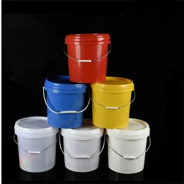 Customized 5 Gallon Plastic Buckets Pail Logo Paint Pail Round Plastic ...