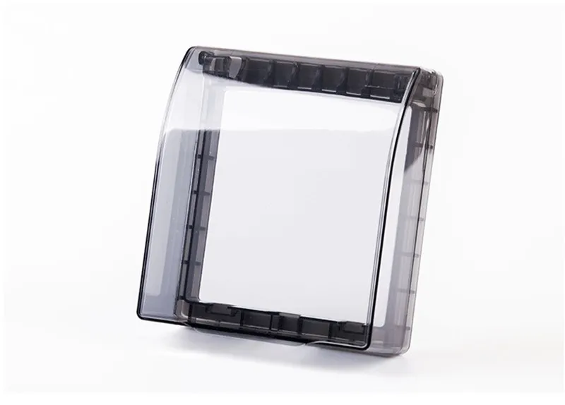 Bathroom Transparent Black Waterproof Self Adhesive Box Splash Proof 86 ...