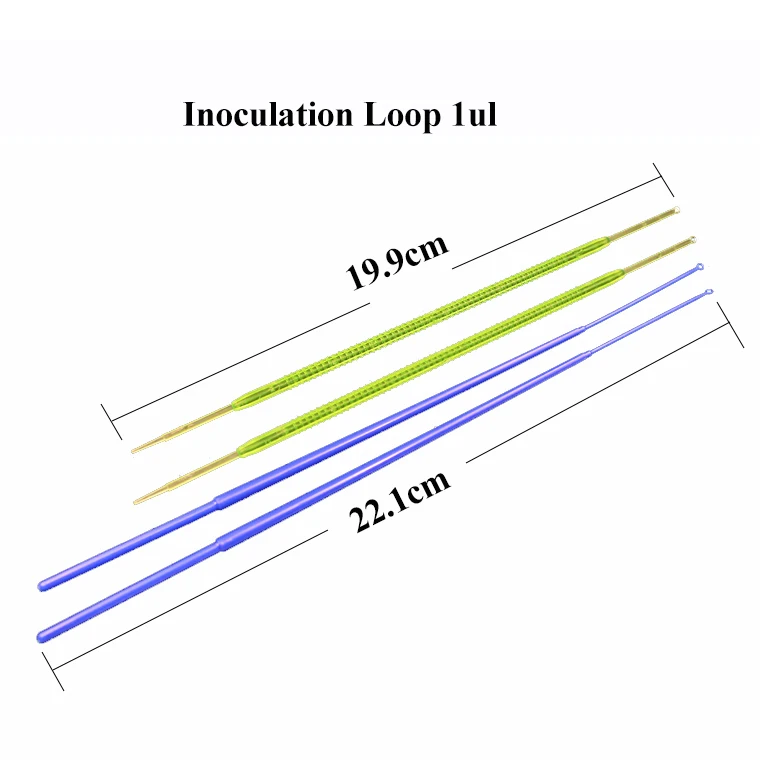 Disposable Plastic Sterile Inoculating Loops - 1ul/10ul