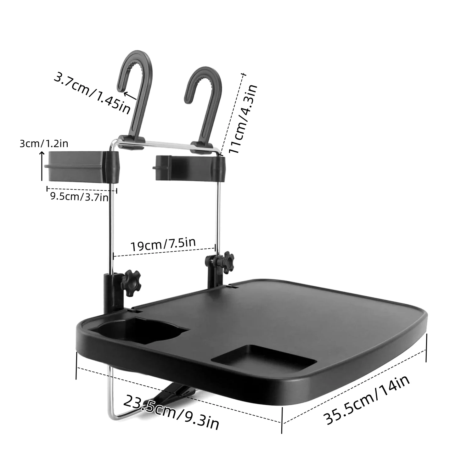 Car Back Seat Food Eating Folding Table Auto Steering Wheel Desk Car ...