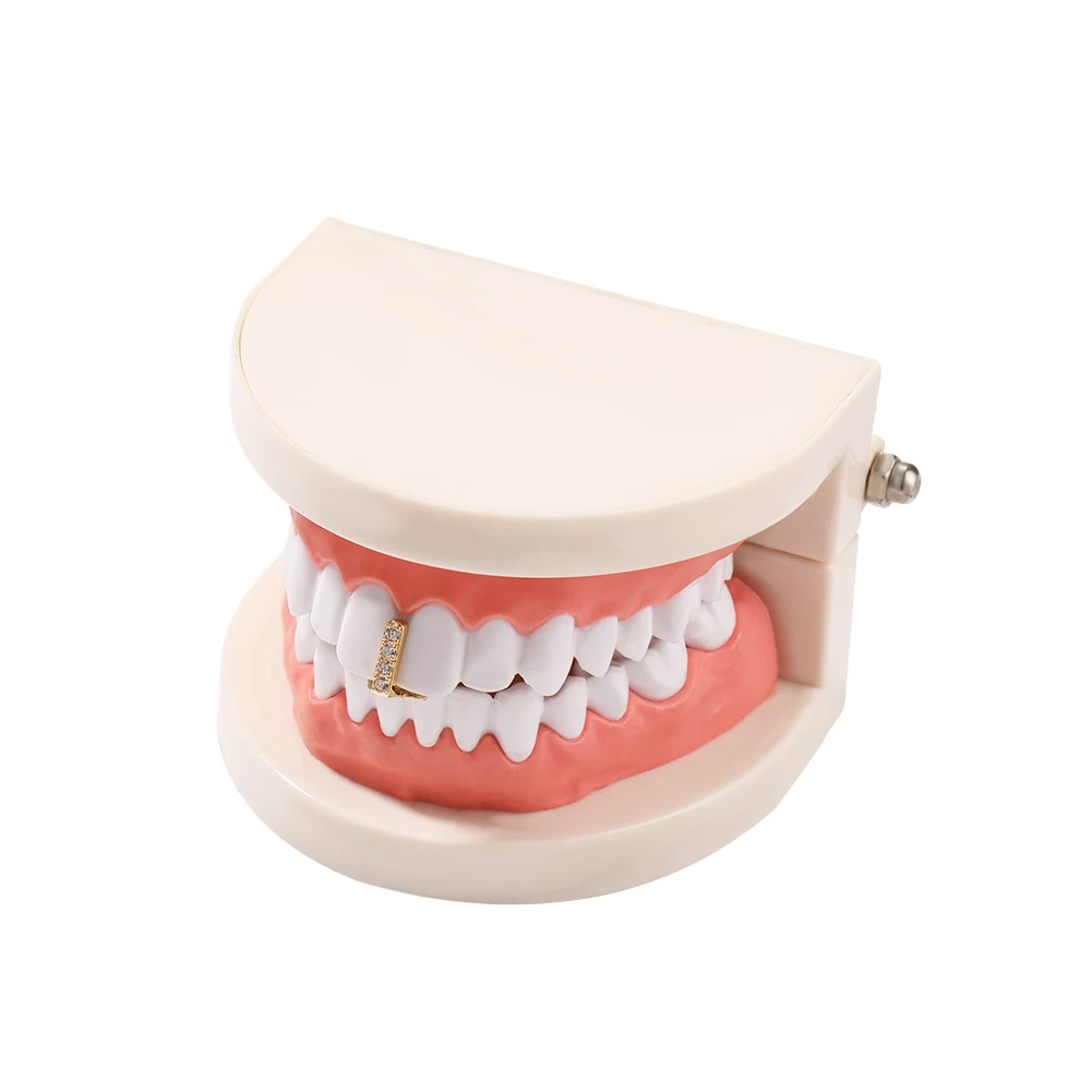 High Quality Gap Teeth Grillz - 18K Gold Plated Jewelry