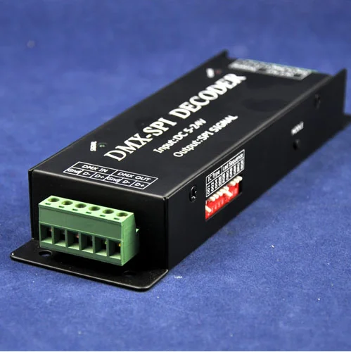 Dmx To Spi Led Decoder Dc5v-24v Digital Strip Controller Rgb Manual ...