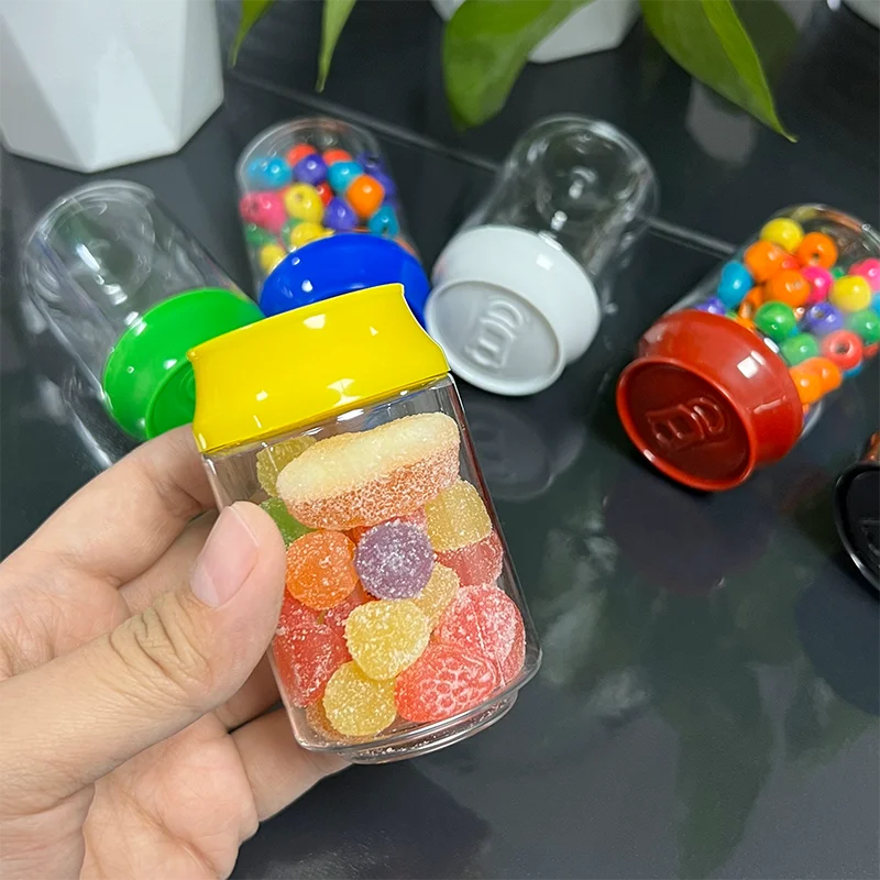 Sustainable Packaging Cola Can Plastic Jars Empty Candy Container ...