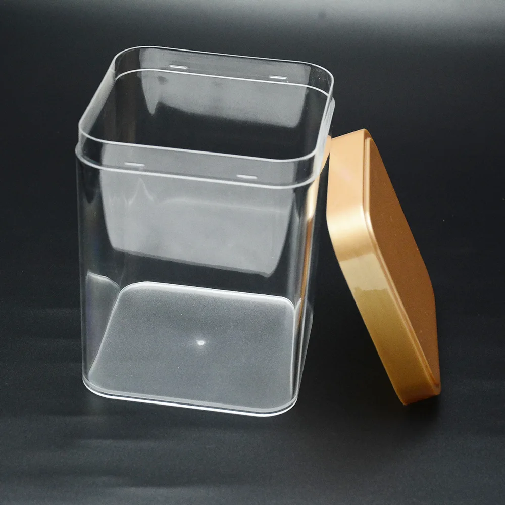 Square Transparent Box Ps Hard Plastic Food Packaging Candy Box Acrylic ...