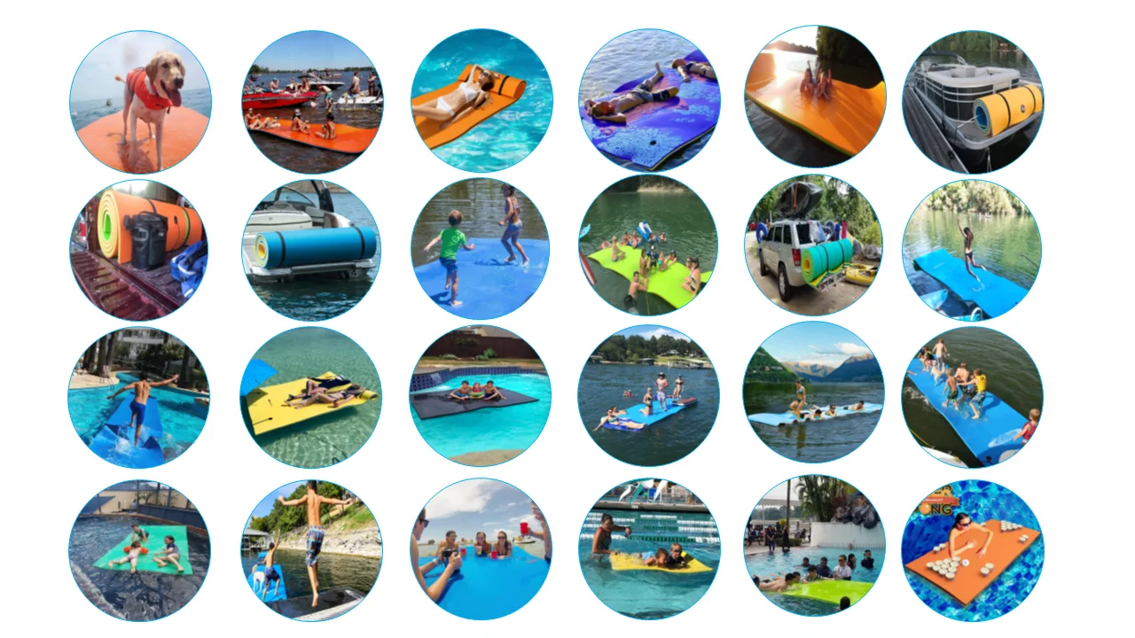 Floating Mat Foam Island Pad Pool Floats for Family Fun