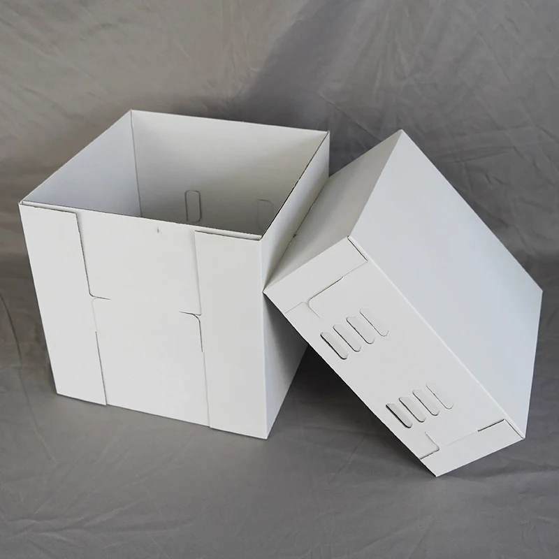 Dessert Boxes Disposable Paper Food Container Folding Cake Box Foldable ...