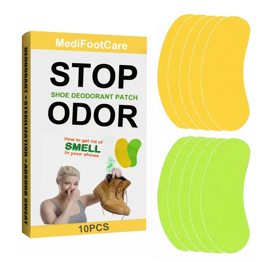 10pcs/bag Sport Shoes Odor Remover Deodorant Patch Athlete's Foot ...