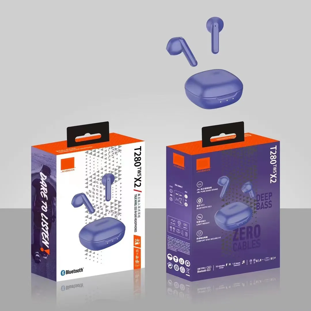 T280tws X2 True Wireless Bluetooth Earbuds Semi-in-ear Music Headset ...