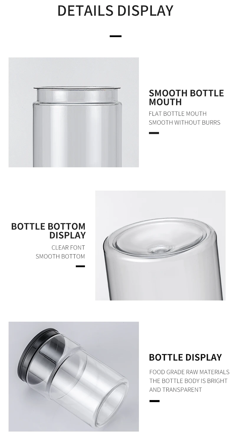 370ML & 600ML PET Ring Pull Plastic Food Cans - Ideal for Packing