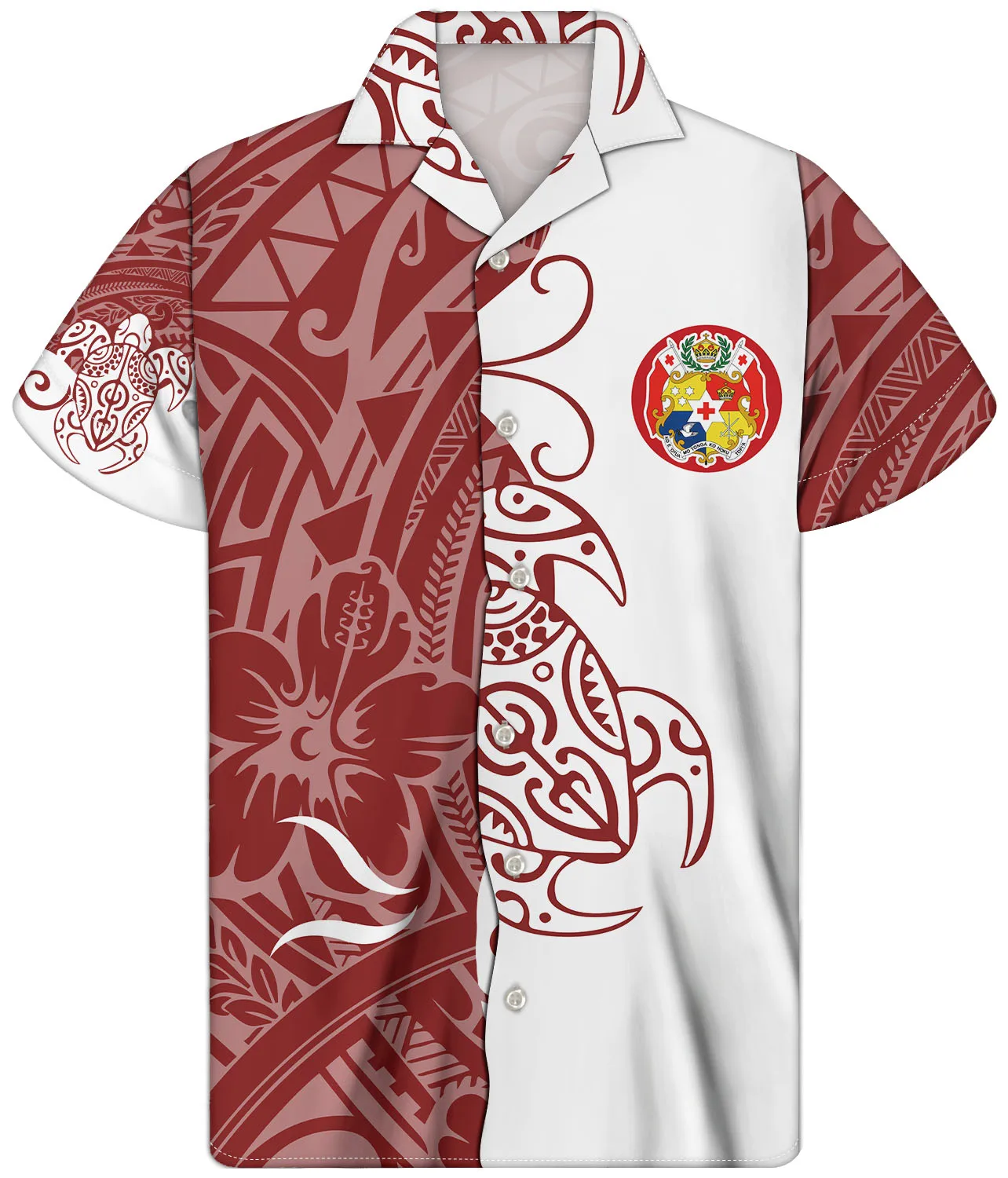 Polynesian Tribal Samoan Blue Tapa Flower Print Universal Customize ...