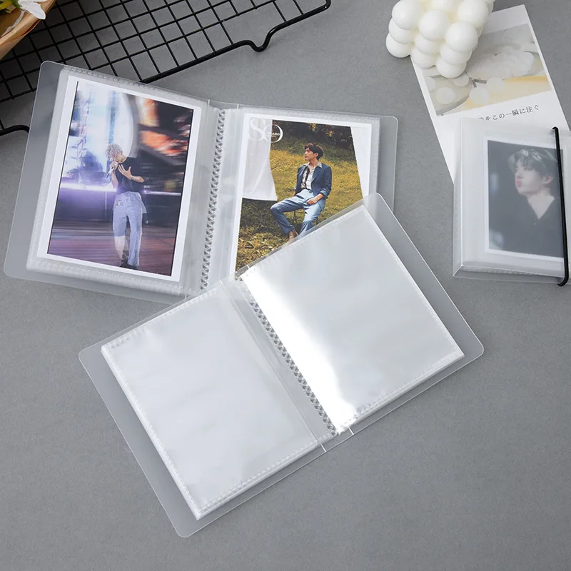 48 Pockets PVC Transparent Photo Album - Ideal for Kpop Fans