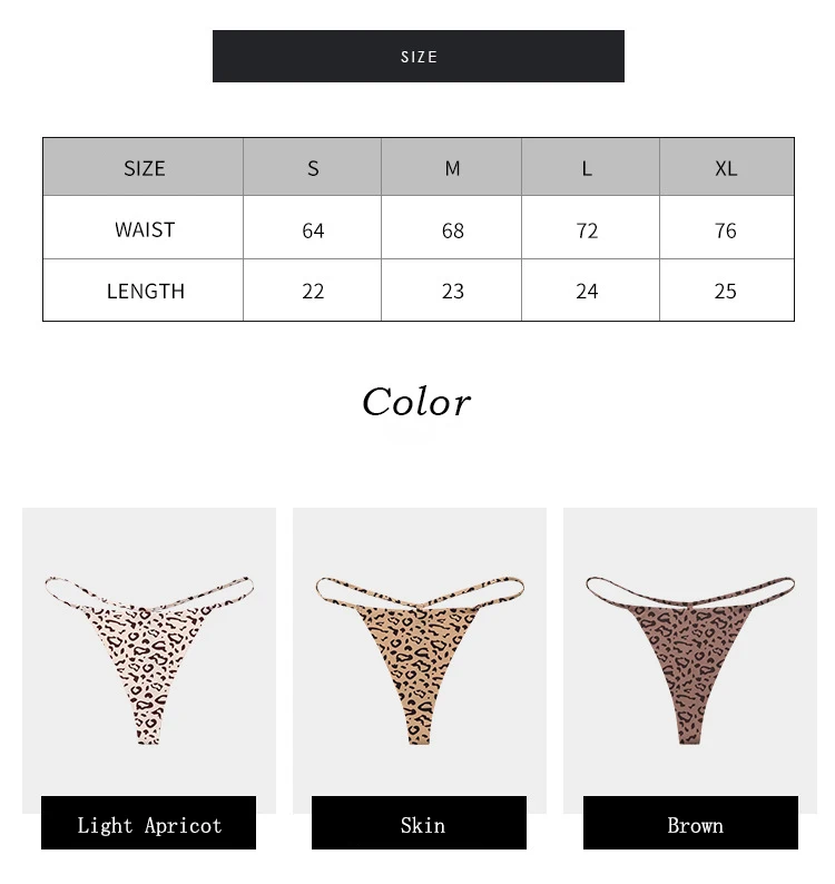 Thongs With Leopard Tangas Ladies Thong Low Waist Sexy Thongs De Mujer ...