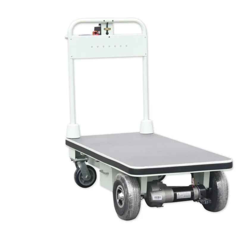 Electric Hand Cart Trolley With Big Wheels For Transportation Foldable ...