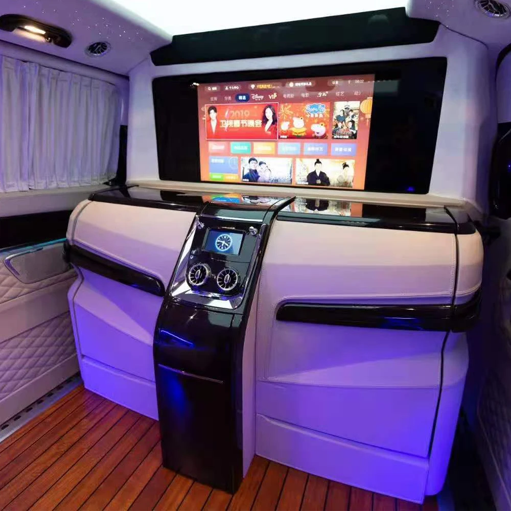 Custom Van Interior Accessories Conversion Half Partition Auto Bar With ...
